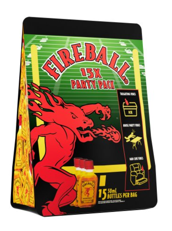 Fireball Tailgate Bag 15 Count 50ml | Liquor Everywhere | Pulaski, NY ...