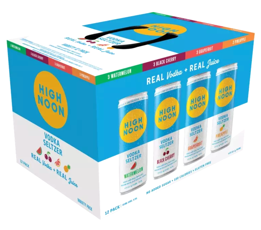 High Noon Vodka Hard Seltzer Variety Pack 12 Pack 355ml Cans | Liquor ...